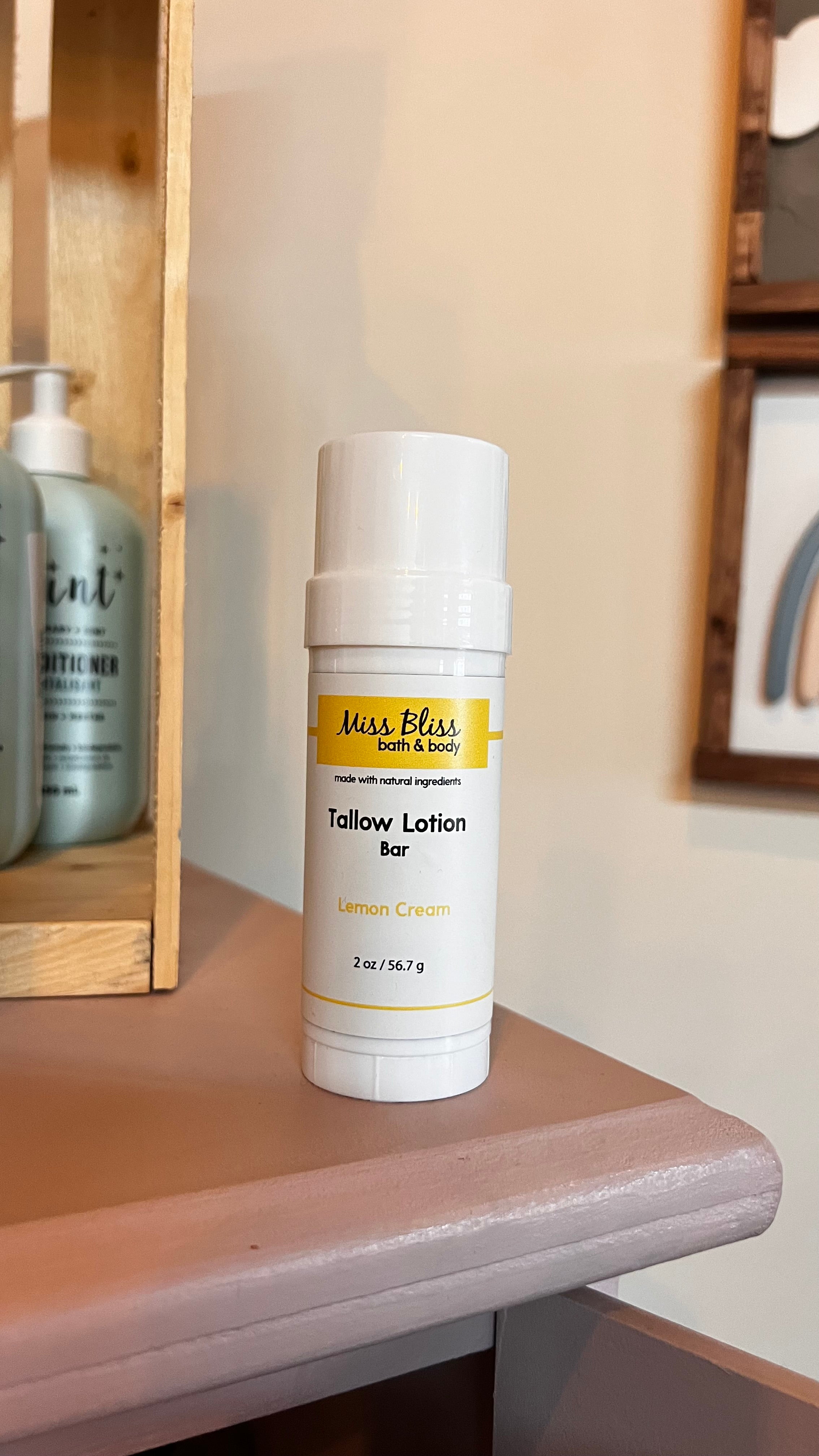 Miss Bliss Bath & Body - Tallow Lotion - Lemon Cream – Fields of Wheat ...